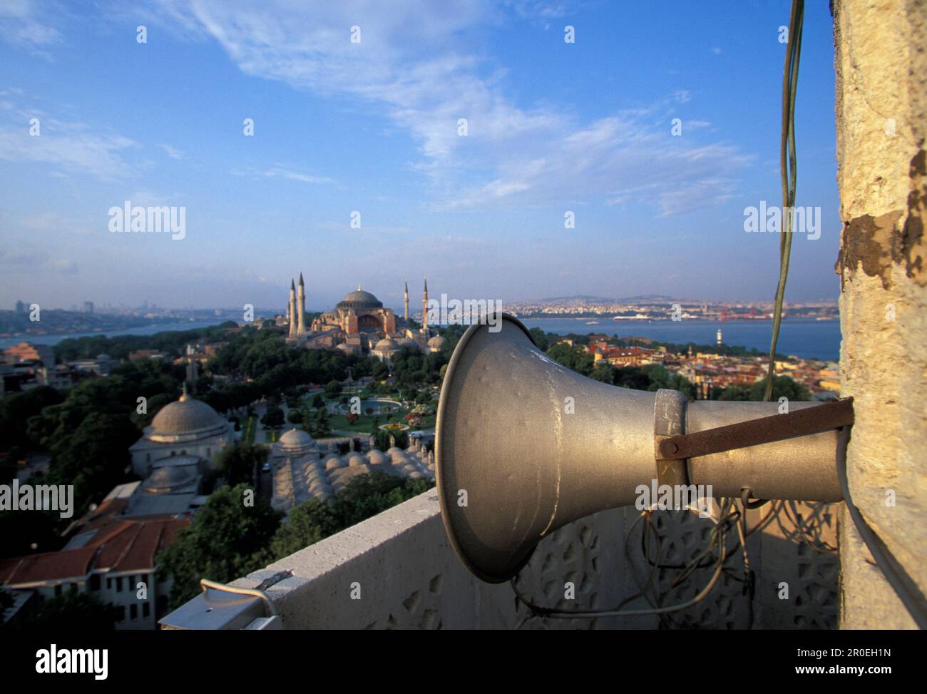 Loud speaker for prayers, Blue Mosque, Sultanahmet, Istanbul, Turkey ...