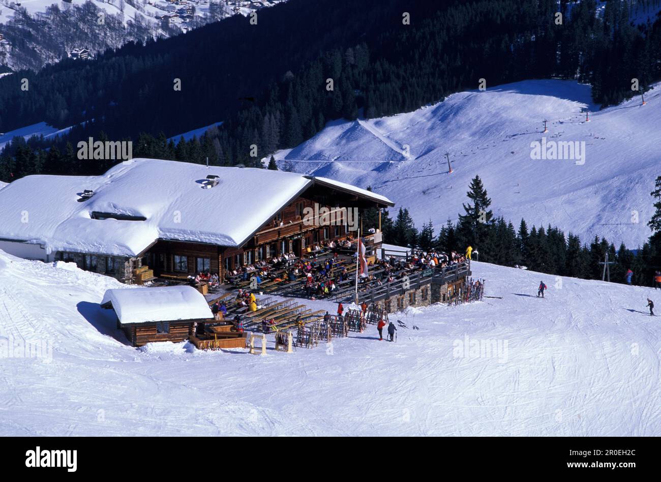 Skialm, Hinterglemm, Salzburger Land Oesterreich Stock Photo - Alamy
