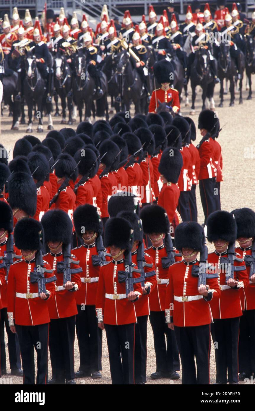 Soldiers at a military parade, Whitehall, London, England, Great ...