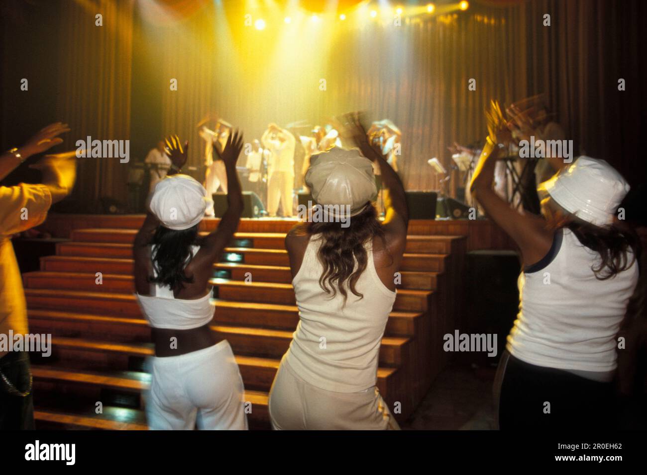 People at a Salsa concert at Casa de la Musica, Havana, Cuba, Caribbean ...