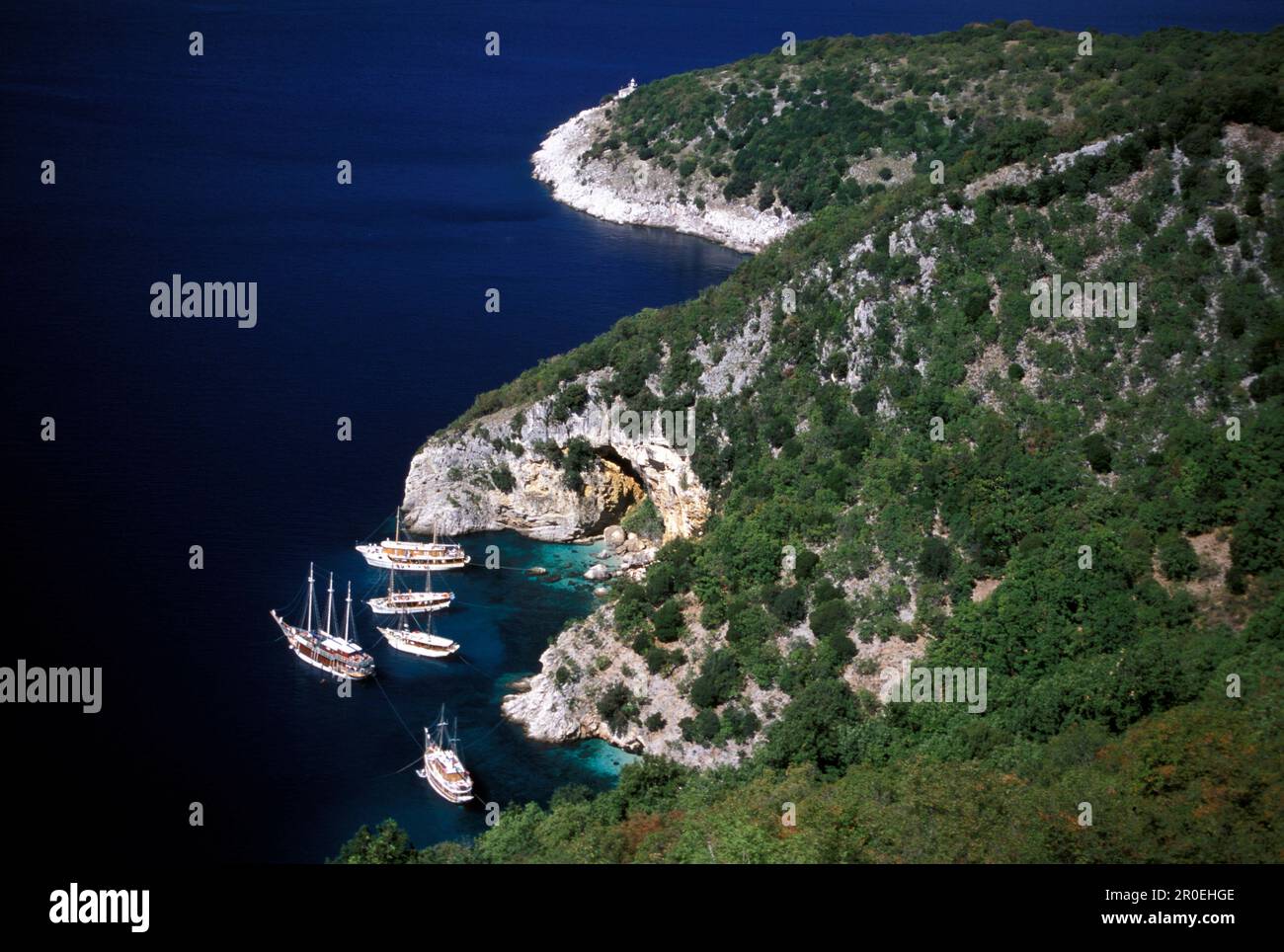 Boats, Cres Island, Kvarner Bay Croatia Stock Photo - Alamy