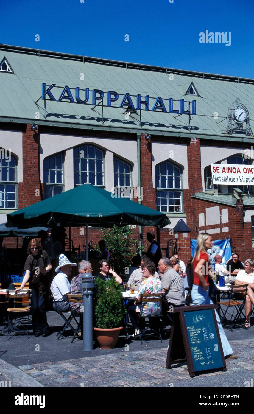 Cafe, Kauppahalli Market, Helsinki Finland Stock Photo - Alamy