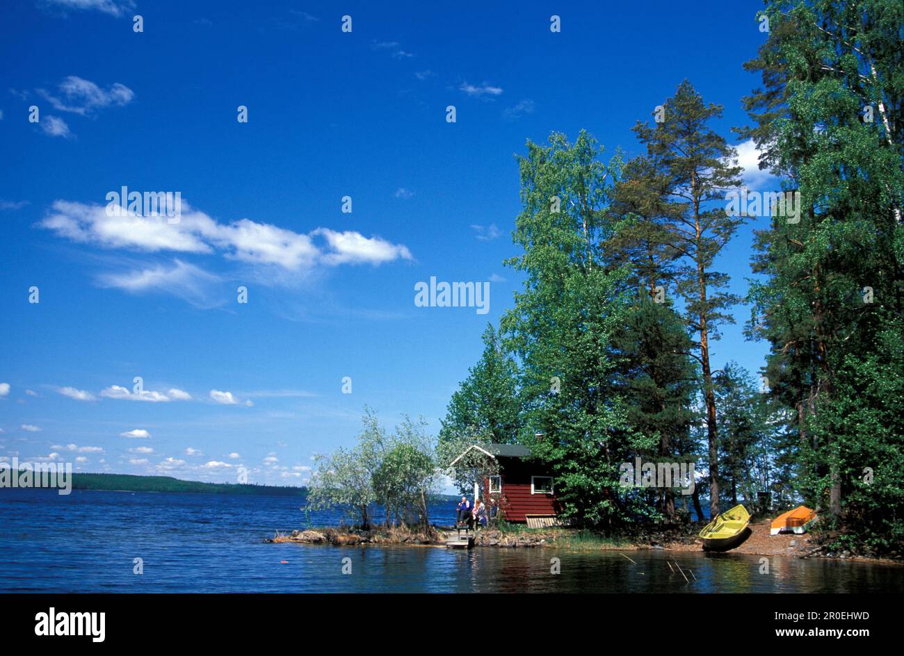 Typical Hut, Lake Paeijaenne, near Asikkala Finland Stock Photo - Alamy