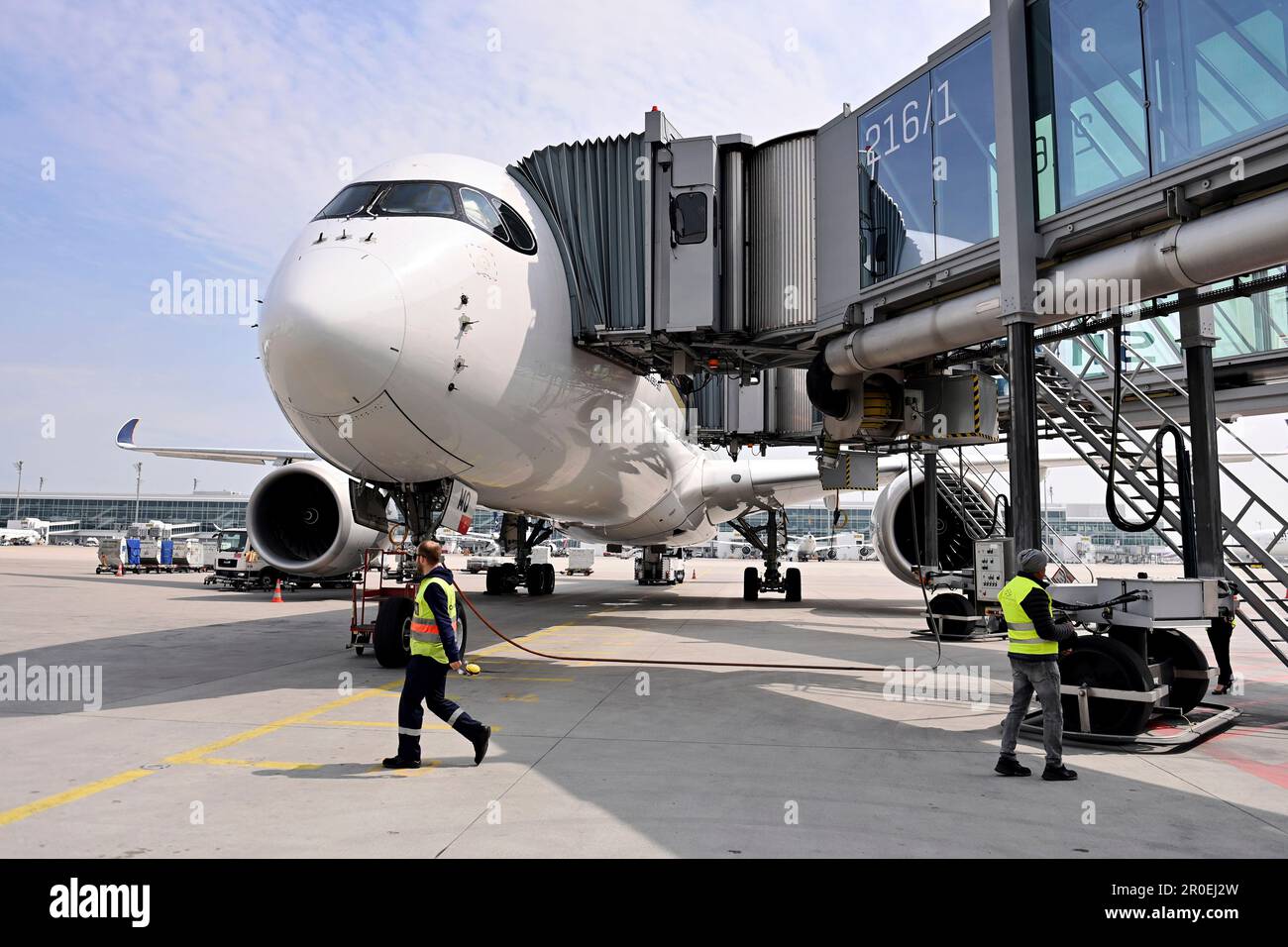 Impressions from Franz Josef Strauss Airport in Munich on May 8th, 2023 ...