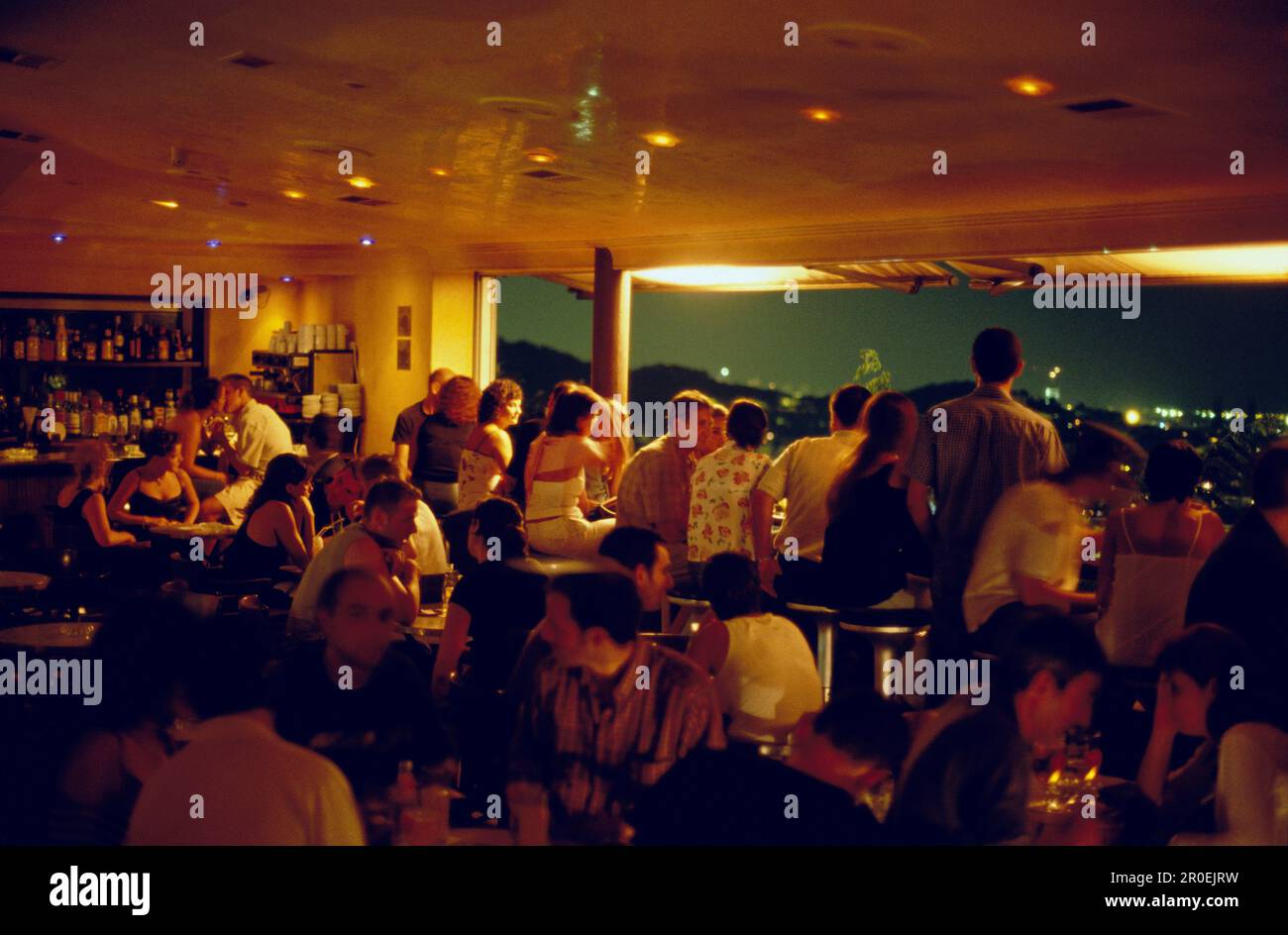 Interior Nightclub Window, Mirablau Nightclub, with Panorama View at ...