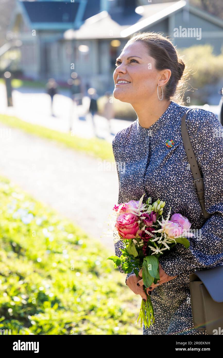 Stockholm, Sweden. 08th May, 2023. Swedens Crown Princess Victoria ...