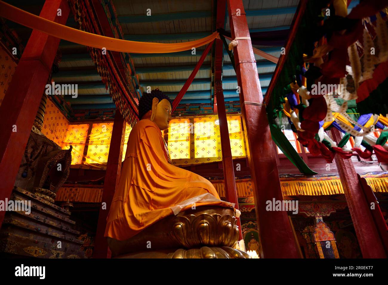 Buddha statue, Hemis Festival, Hemis Monastery, Ladakh, Jammu and ...