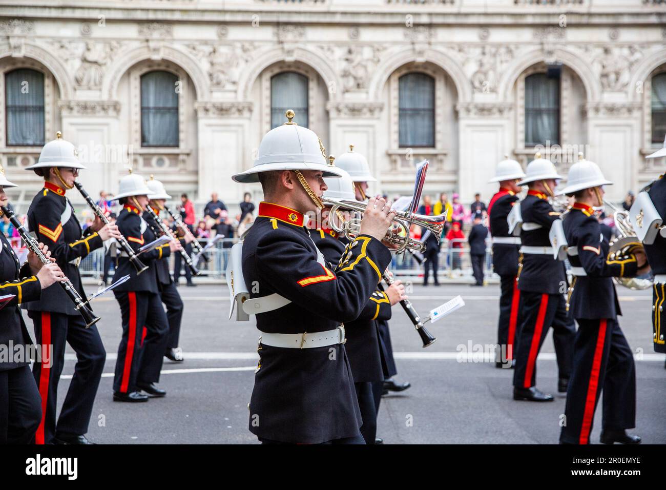 Marching Bands during King Charles III Coronation Day procession ...