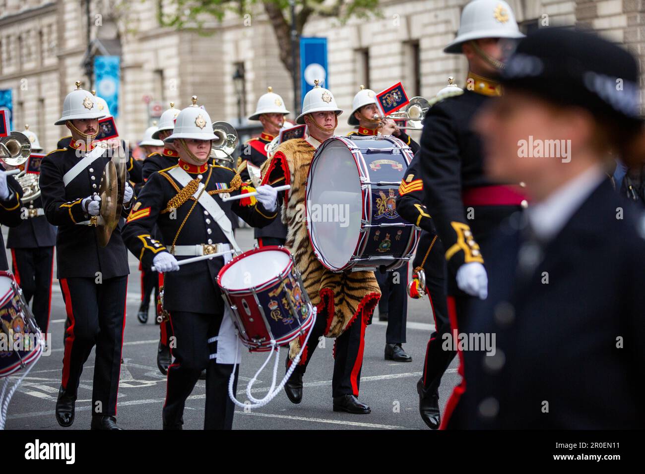 Marching Bands during King Charles III Coronation Day procession ...