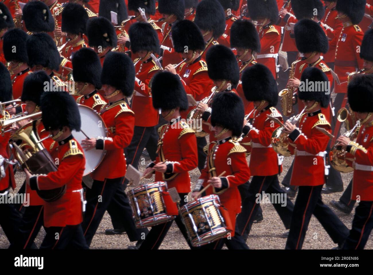 Soldiers at a military parade, Whitehall, London, England, Great ...