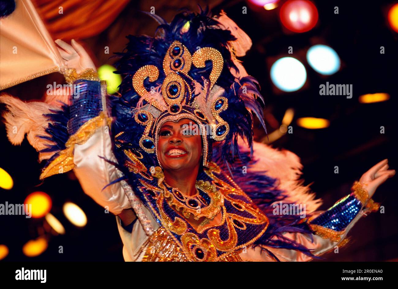 Woman in carnival costume, Brazilian dance troupe, carnival , Rio de ...