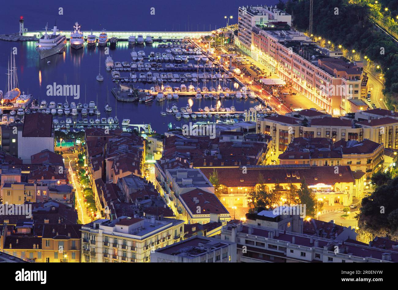 Hafen, Monaco-Stadt, Cote d´Azur, Monaco Frankreich Stock Photo - Alamy