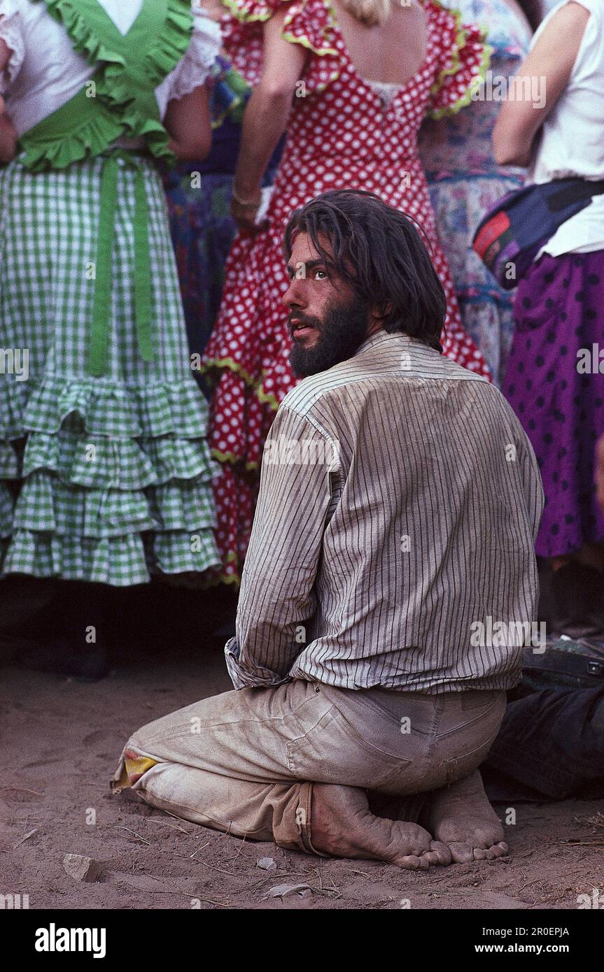 Praying pilgrim, Andalusia, Spain Stock Photo - Alamy