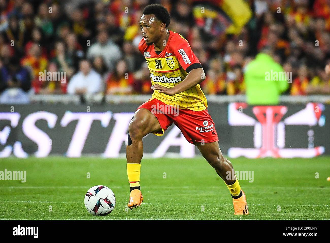 Lois OPENDA of Lens during the French championship Ligue 1 football ...