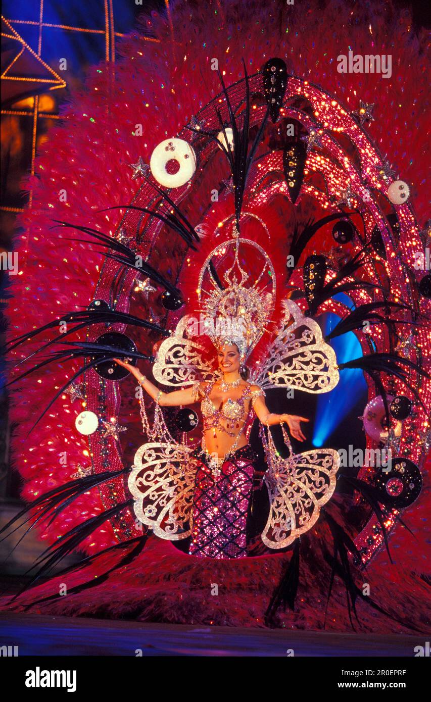 Gala zur Wahl der Karnevalskoenigin, Carnival Canary Islands, Spain ...