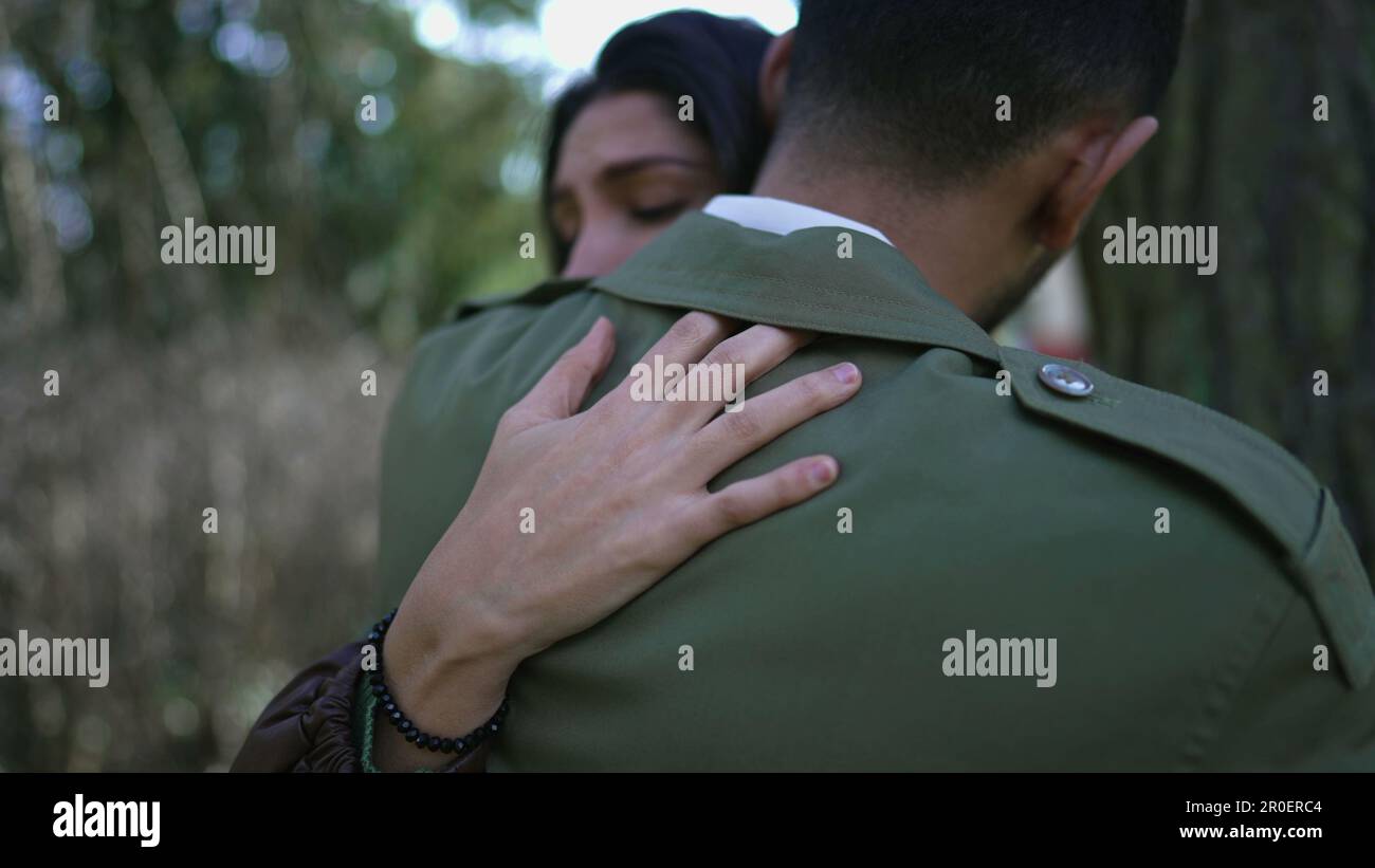 Woman empathic hug Couple showing love and support. Girlfriend hugging ...