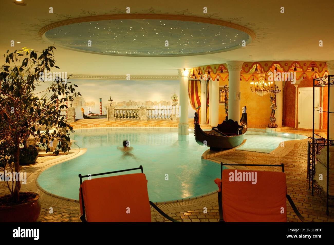Indoor swimming pool of Central Spa Hotel, Soelden, Oetztal, Austria ...