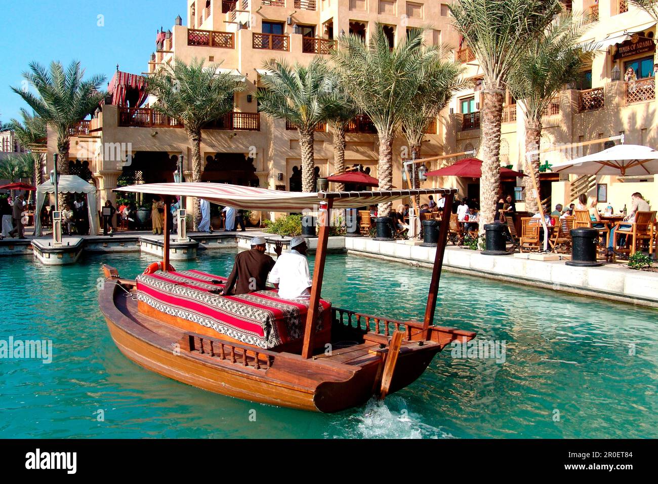 Traditional boat at harbour, Dubai, UAE, United Arab Emirates, Middle ...