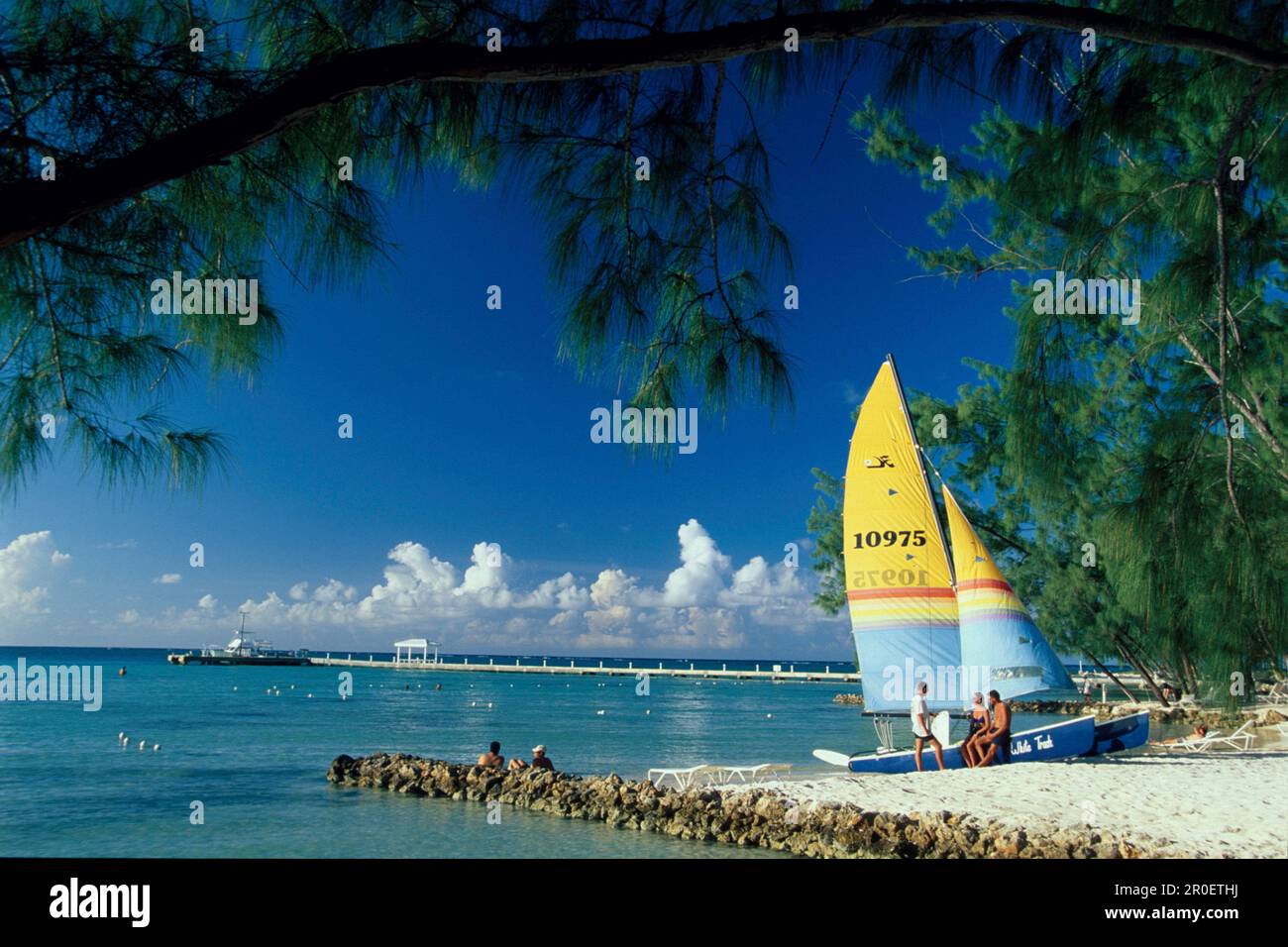 Katamaran, Rum Point, Grand Cayman Cayman Islands Stock Photo - Alamy