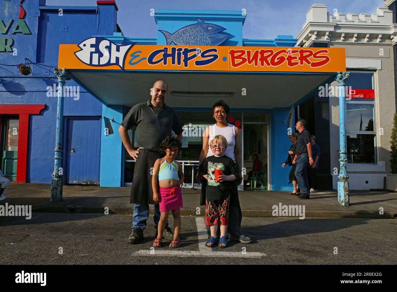 Chip shop, Lyttelton, Banks Peninsula, Family, fish and chip shop ...