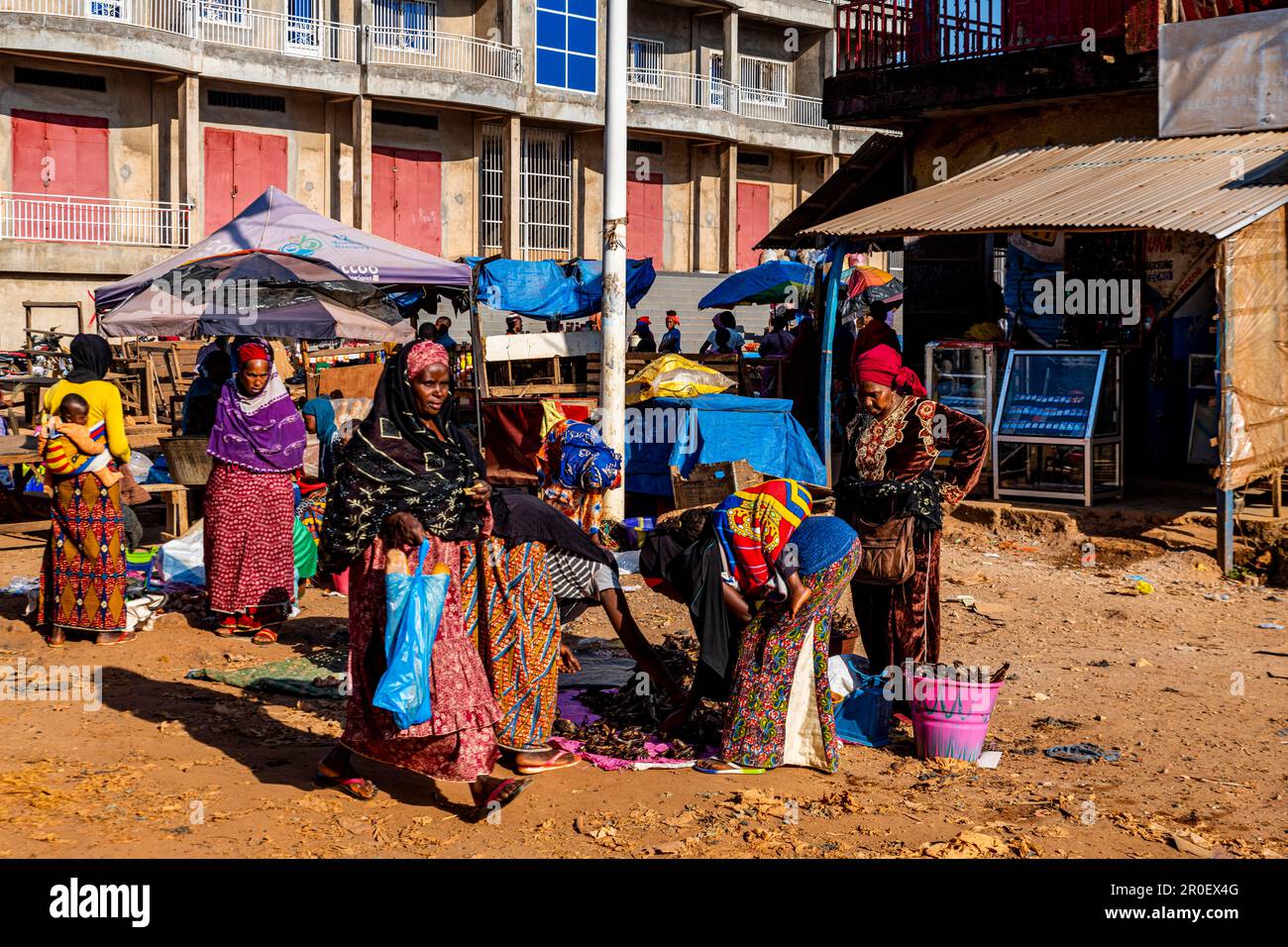 Market in Dalaba, Futa Djallon, Guinea Conakry Stock Photo - Alamy