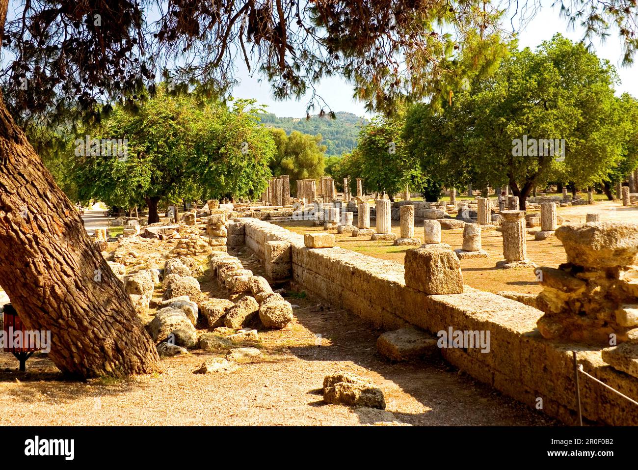 Gymnasion in Olympia, a training facility for competitors in public ...