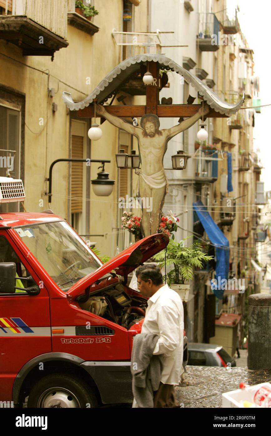 Spanish district, Napoli, Neapel, Strassenszene im Spanischen Viertel ...