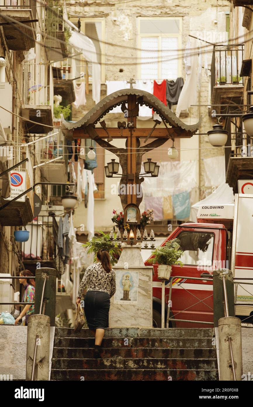 Spanish district, Napoli, Neapel, Strassenszene im Spanischen Viertel ...