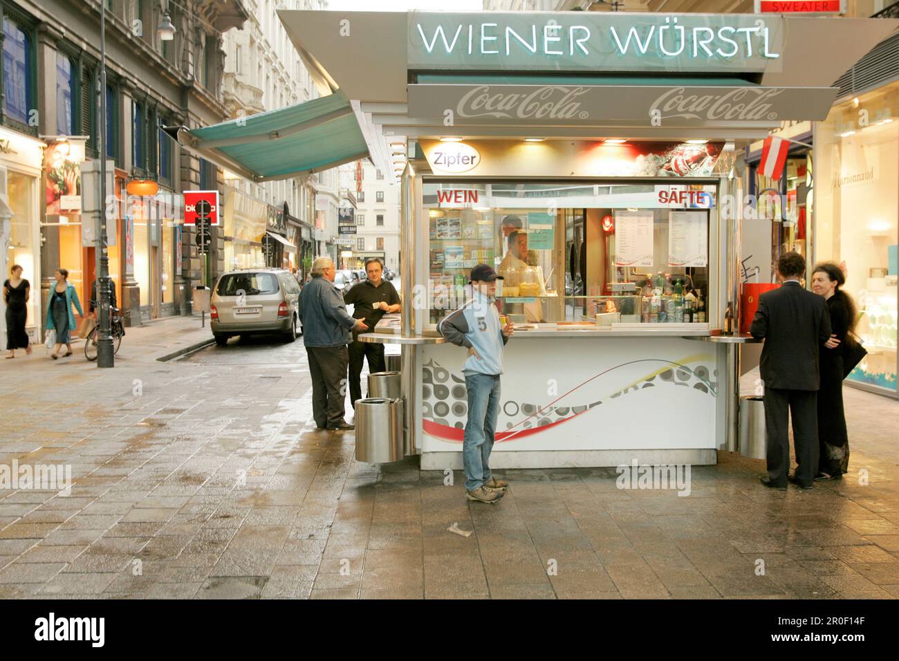 Wiener Wuerstel stall, Kaerntner Strasse Vienna, Austria Stock Photo ...
