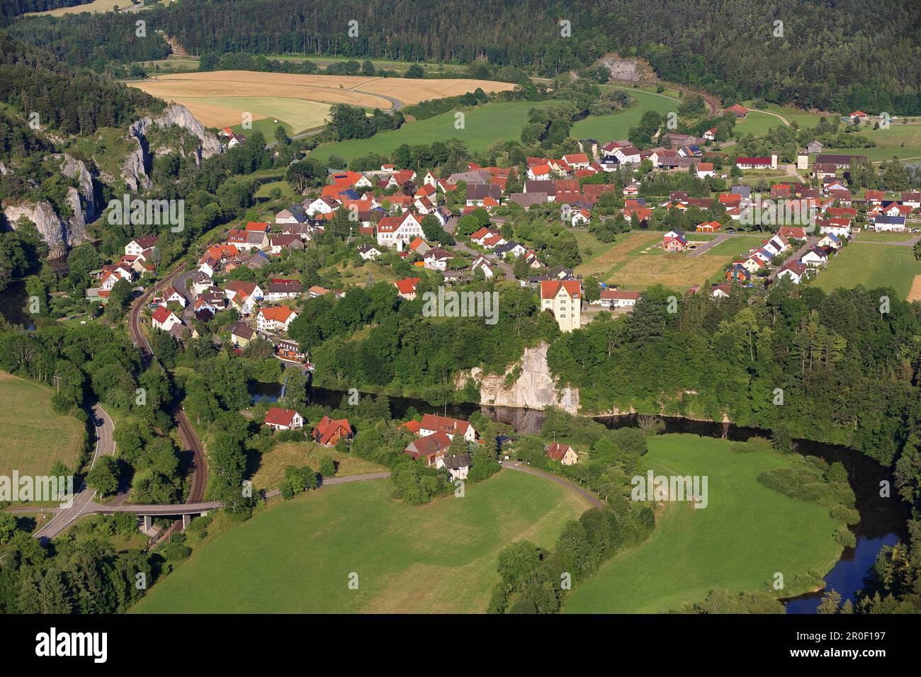 Gutenstein, Danube, Upper Danube nature park Park, Baden-Wuerttemberg ...