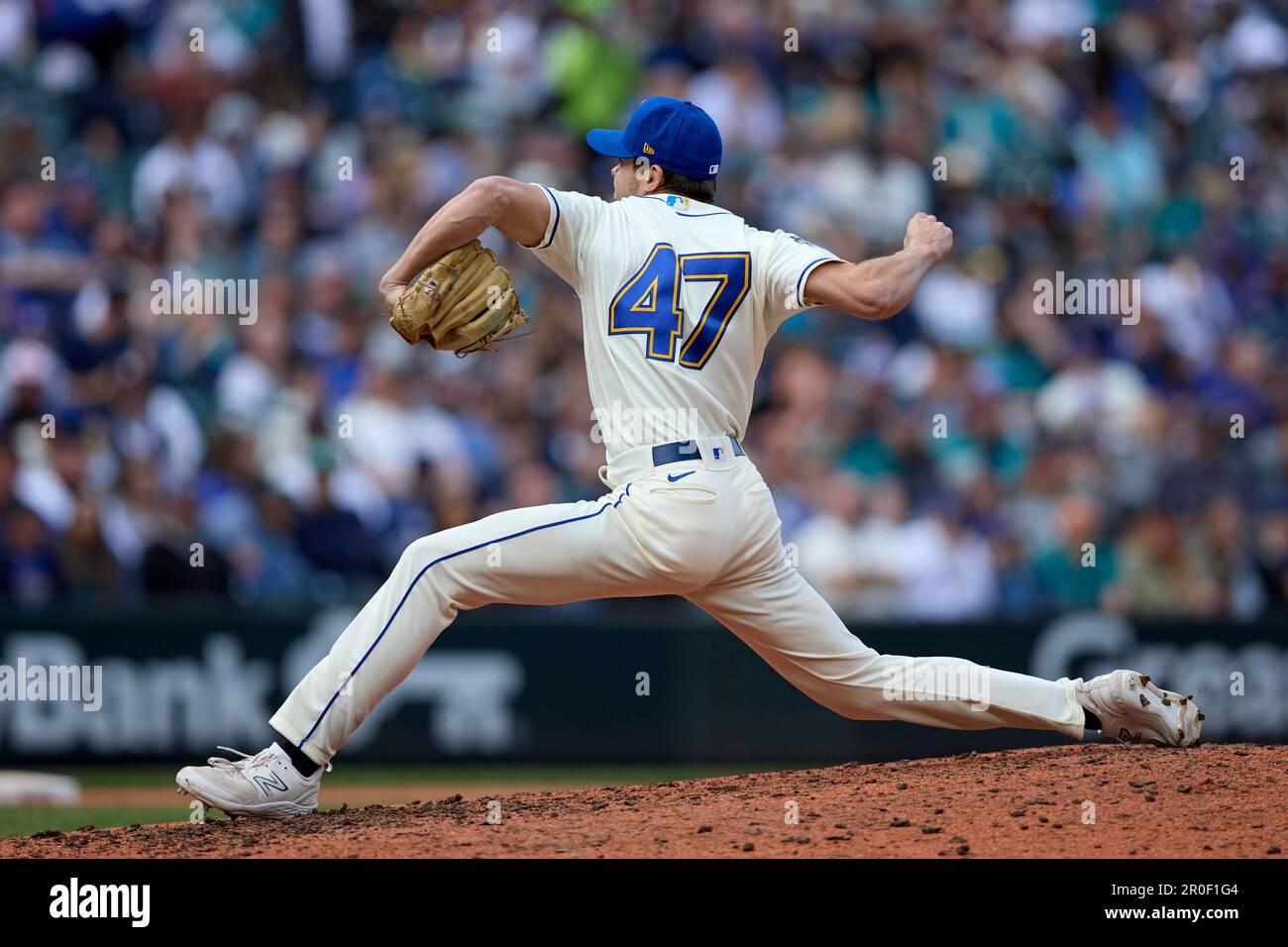 Seattle Mariners relief pitcher Matt Brash throws against the Houston ...