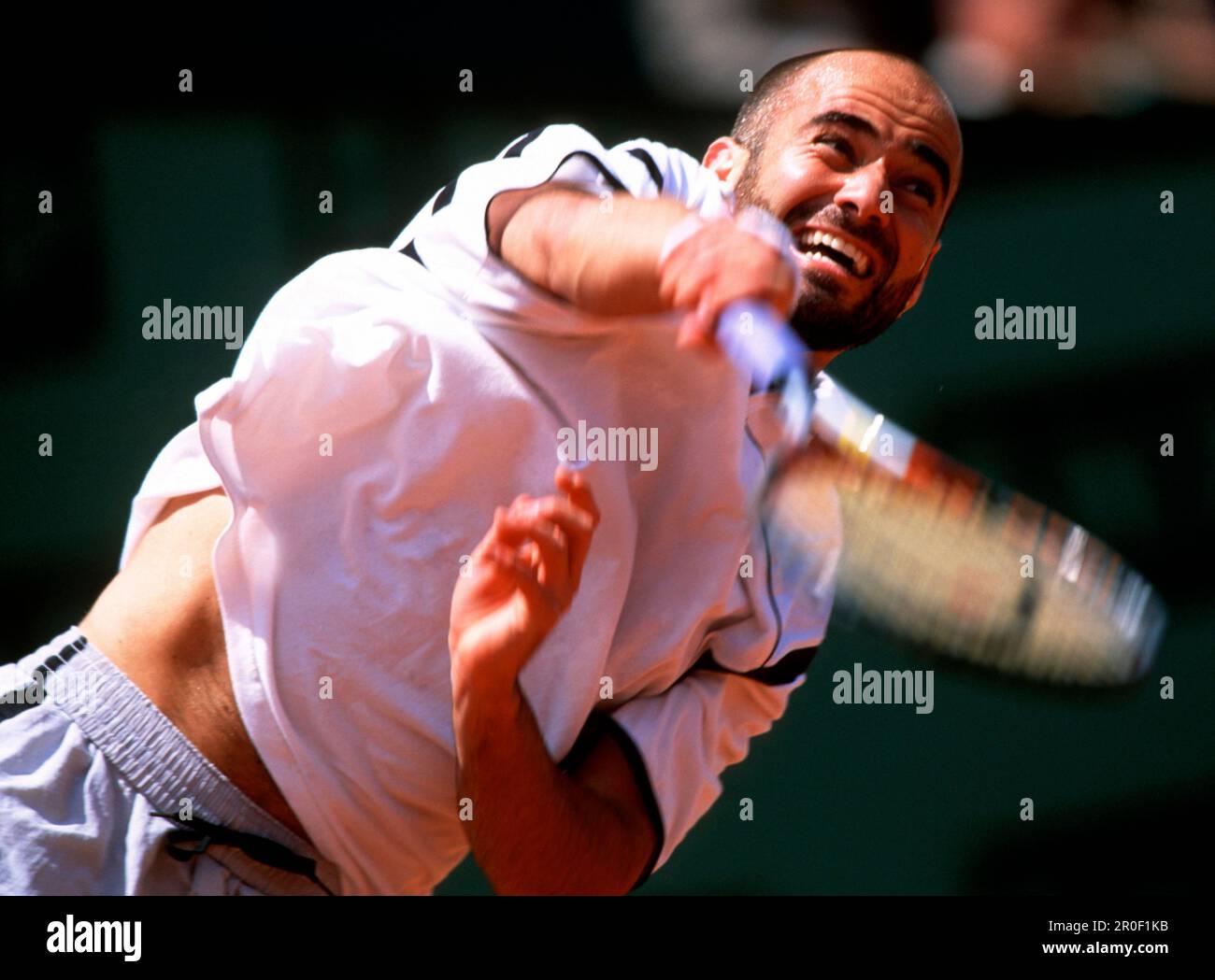 Andre Agassi, Aktion Tennis Stock Photo - Alamy
