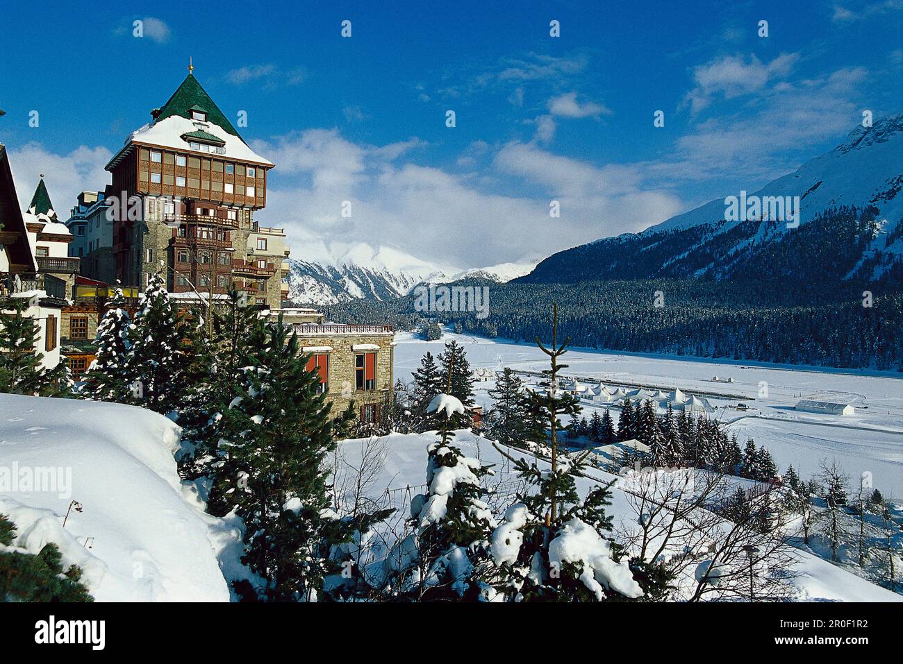 Hotel Palace, St. Moritz, Engadin, Graubuenden Schweiz Stock Photo - Alamy