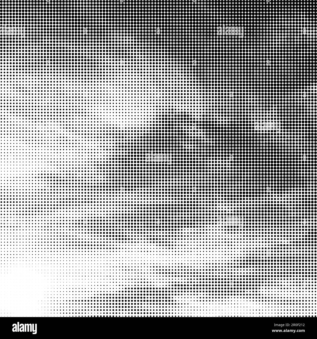 Vector Halftone Pattern. Set of Dots. Dotted Texture on White ...
