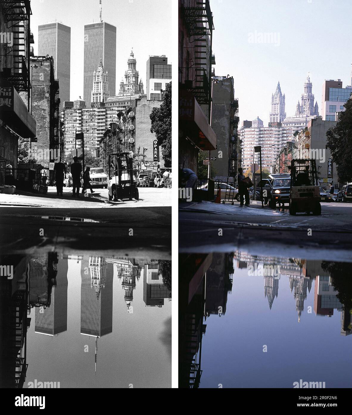 Streetlife, before and after, USA, New York City, before and after the ...
