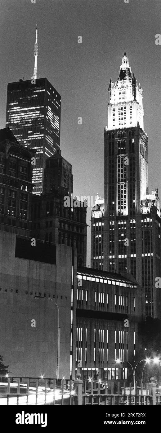 USA, New York City, Pace University, Woolworth Bui, Woolworth ...