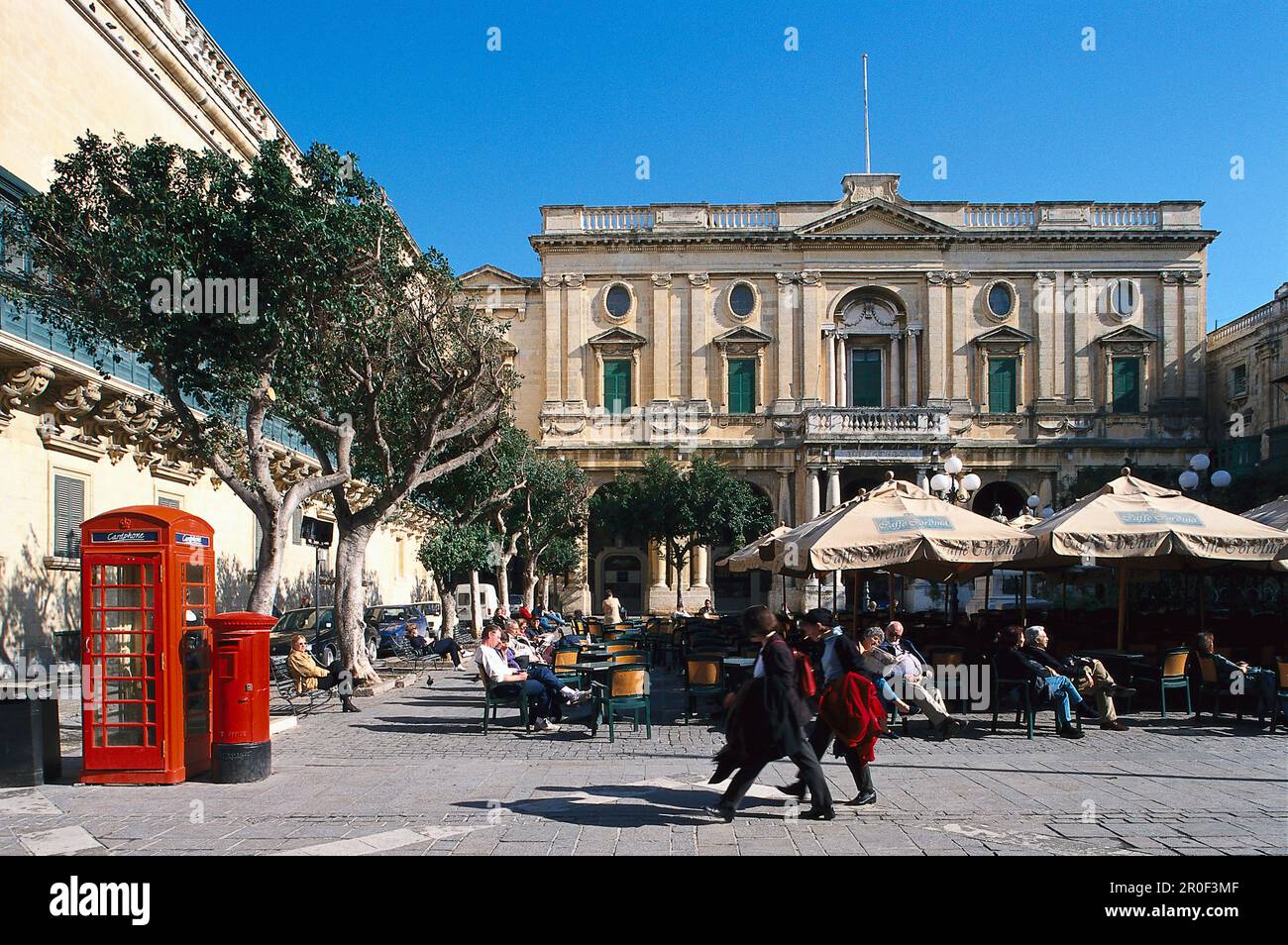 Republic Square, Valletta Malta Stock Photo - Alamy