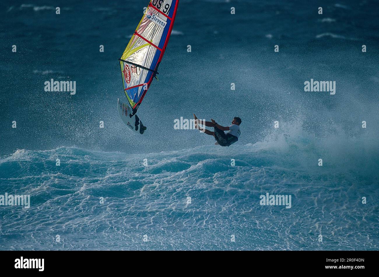 Windsurfer falling hi-res stock photography and images - Alamy