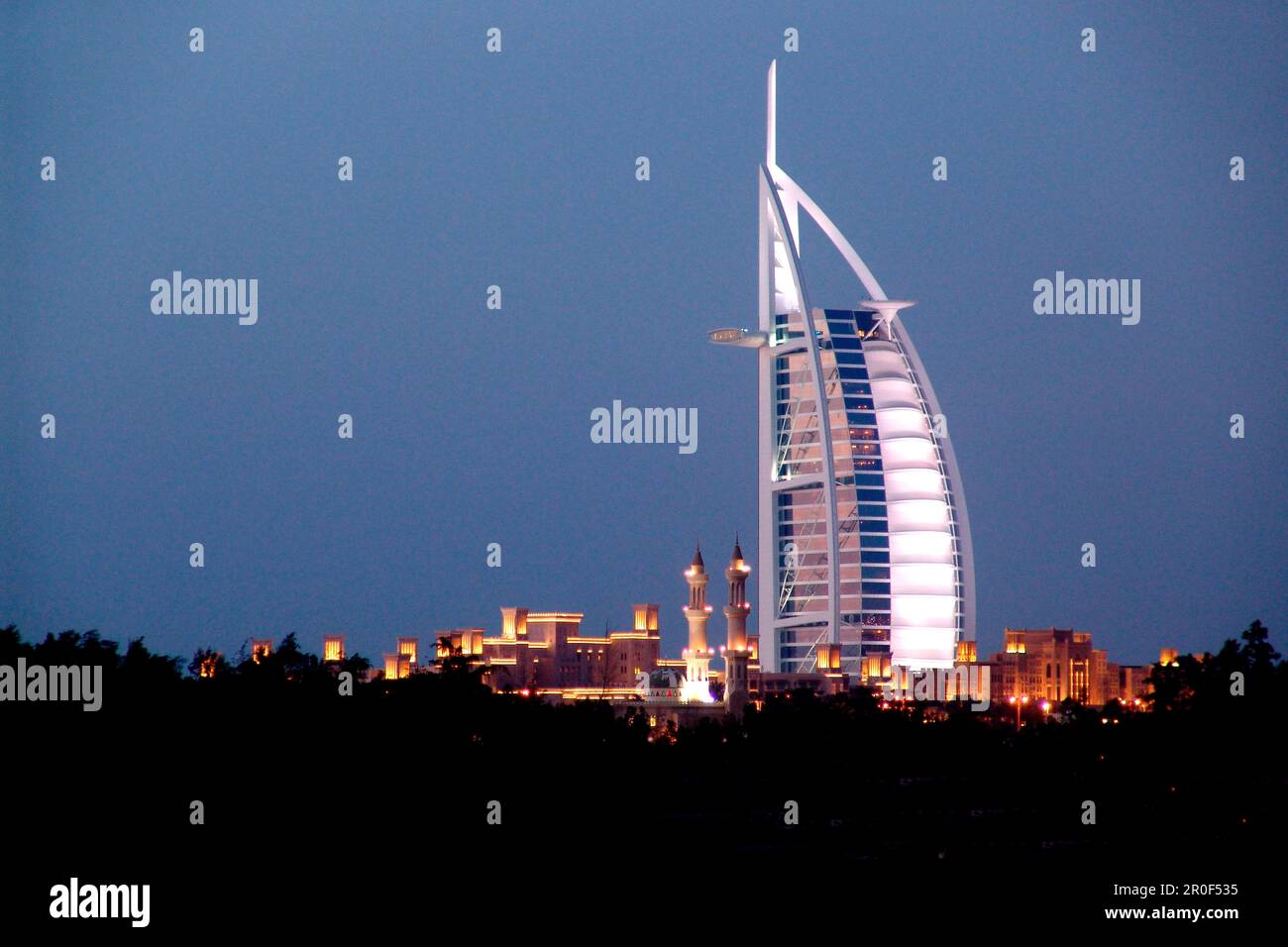 Burj al arab hotel lit hi-res stock photography and images - Alamy