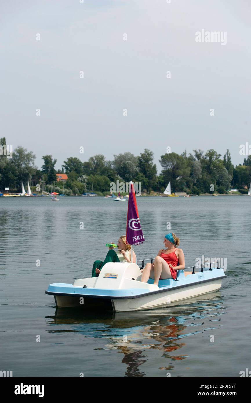 Alte donau old danube with rental boats hi-res stock photography and ...