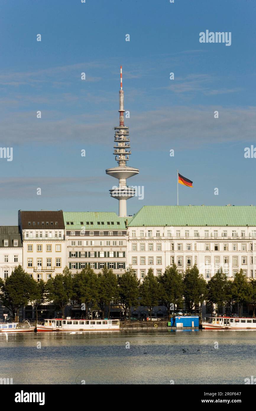 Hamburg landmark german flag hi-res stock photography and images - Alamy