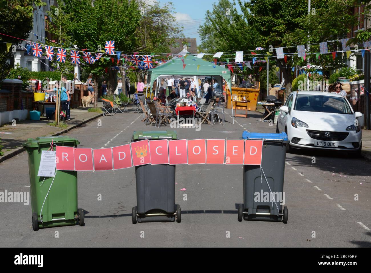 Many roads were closed off on 7th May 2023 for street parties ...