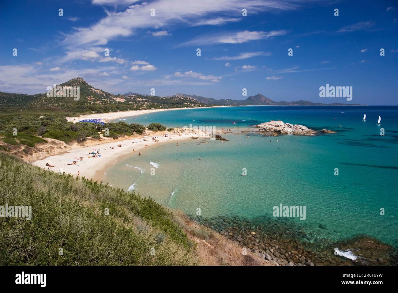 Sandy beach, Costa Rei, Sardinia, Italy Stock Photo - Alamy