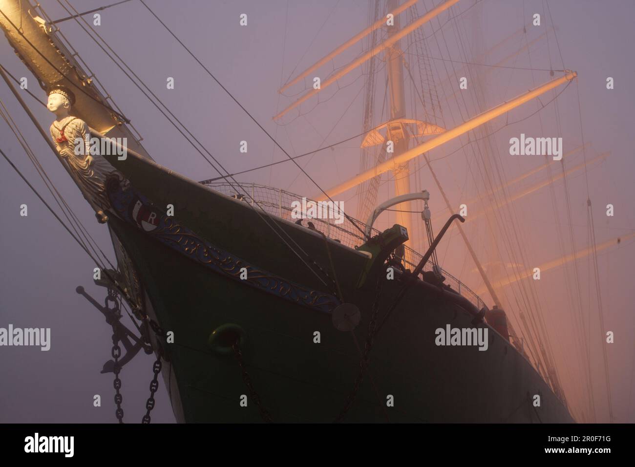 Figurehead of Rickmer Rickmers museum ship, a former cargo ship ...