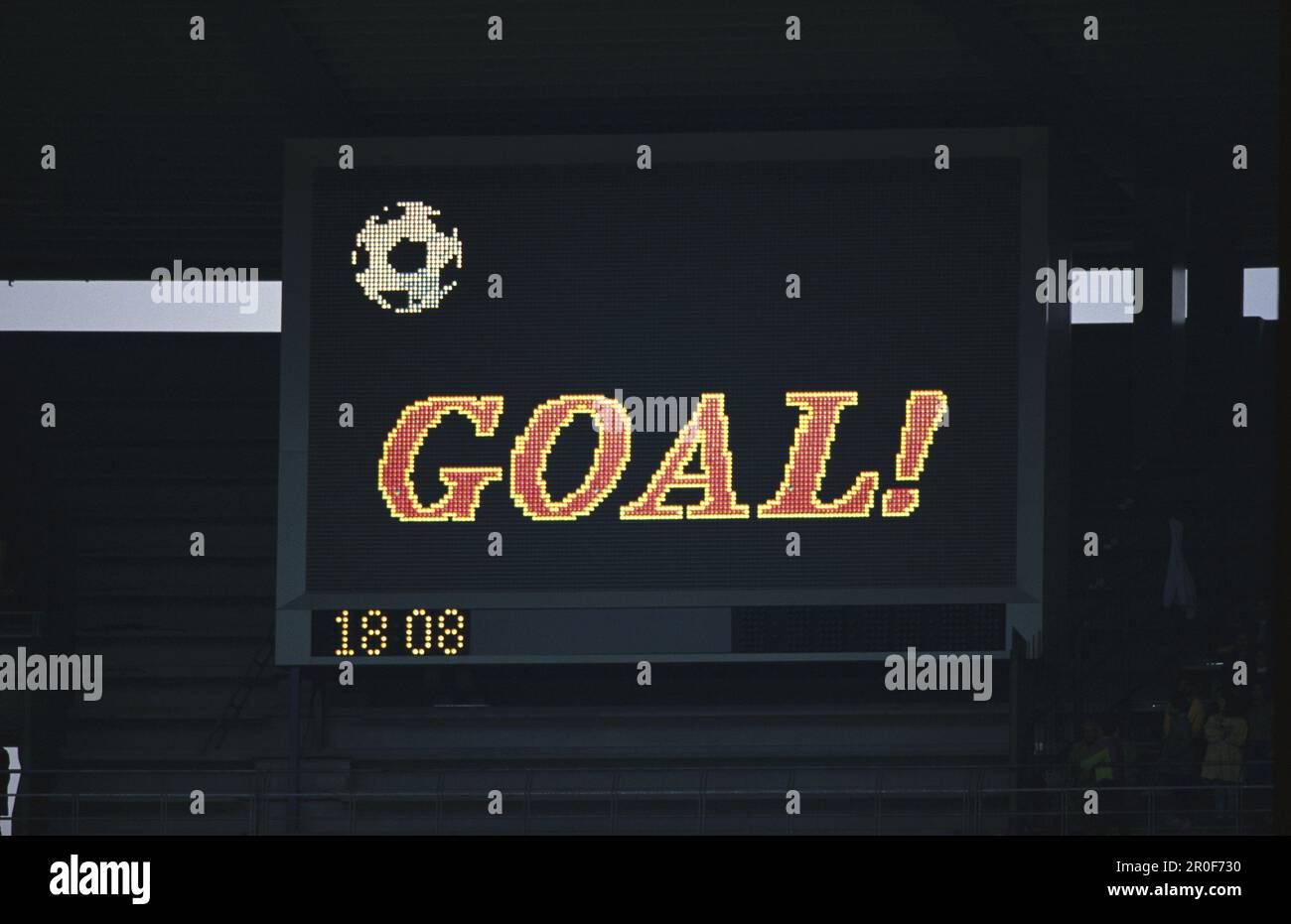 Goal symbol on score board in football stadium Stock Photo - Alamy