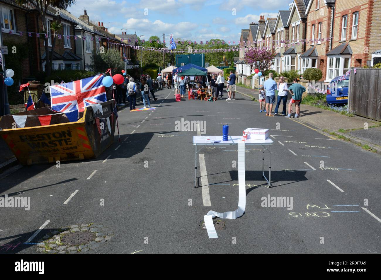 Many roads were closed off on 7th May 2023 for street parties ...