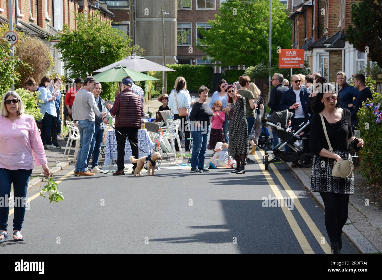 Many roads were closed off on 7th May 2023 for street parties ...