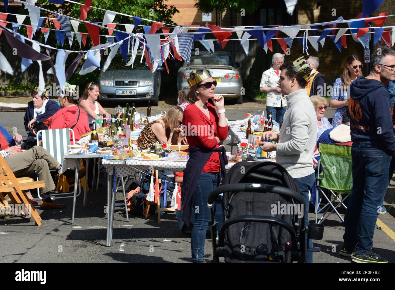 Many roads were closed off on 7th May 2023 for street parties ...
