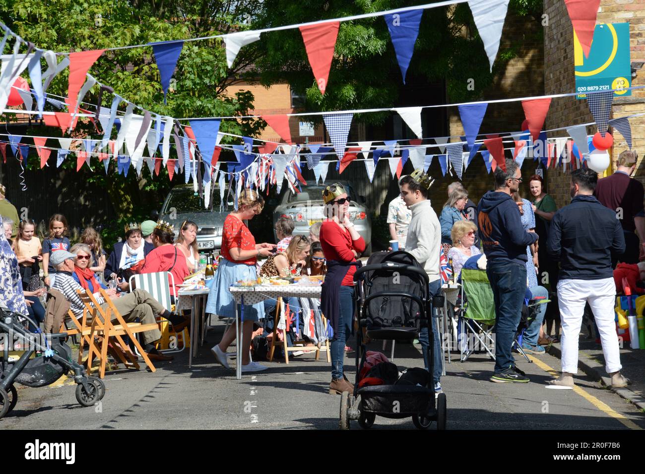 Many roads were closed off on 7th May 2023 for street parties ...