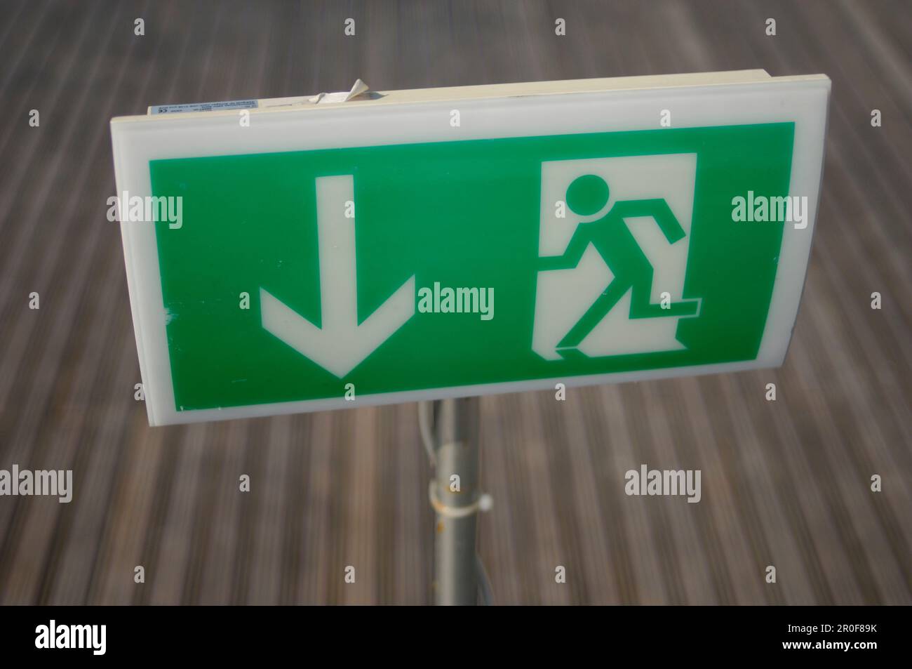 Pictogram, Escape route Stock Photo - Alamy